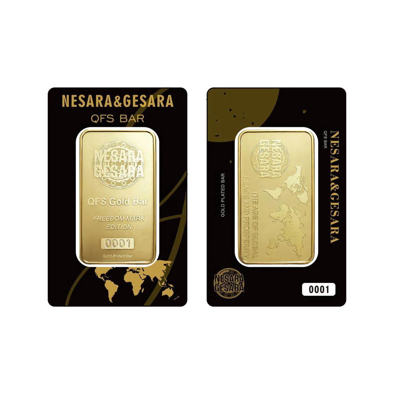 Nesara Gesara QFS Gold Bar – True Maga Store